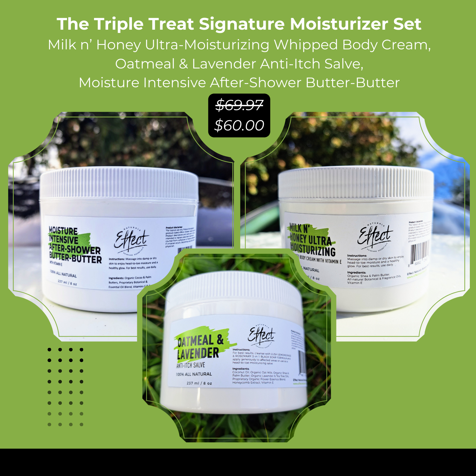 The Triple Treat Signature Moisturizer Set – EFFECT Skin & Energy ...